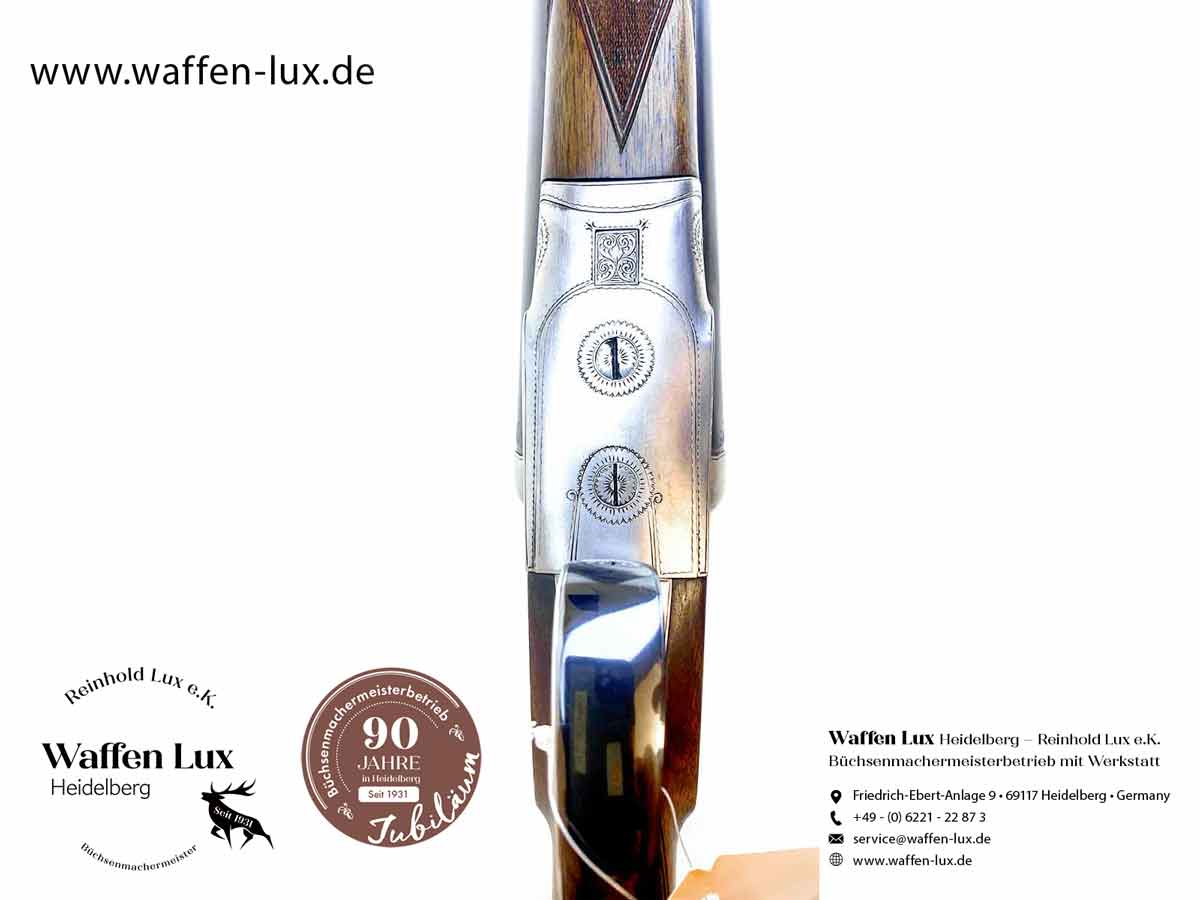 Eine leichte, elegante Doppelflinte mit englischer Schäftung, Ronchard ...